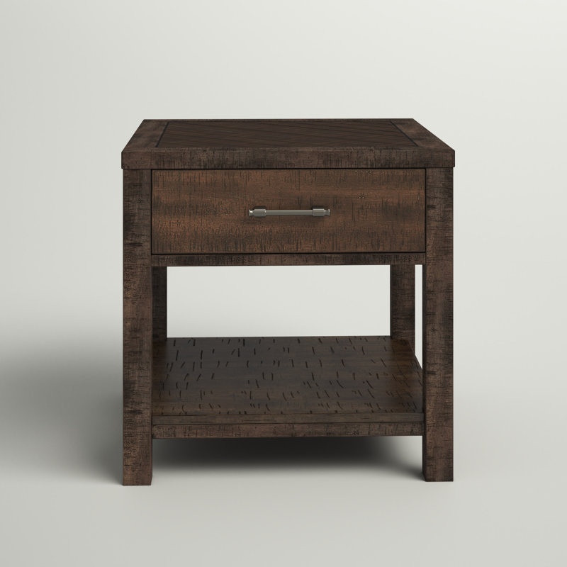 Millwood Pines Azareth Solid Wood End Table & Reviews | Wayfair